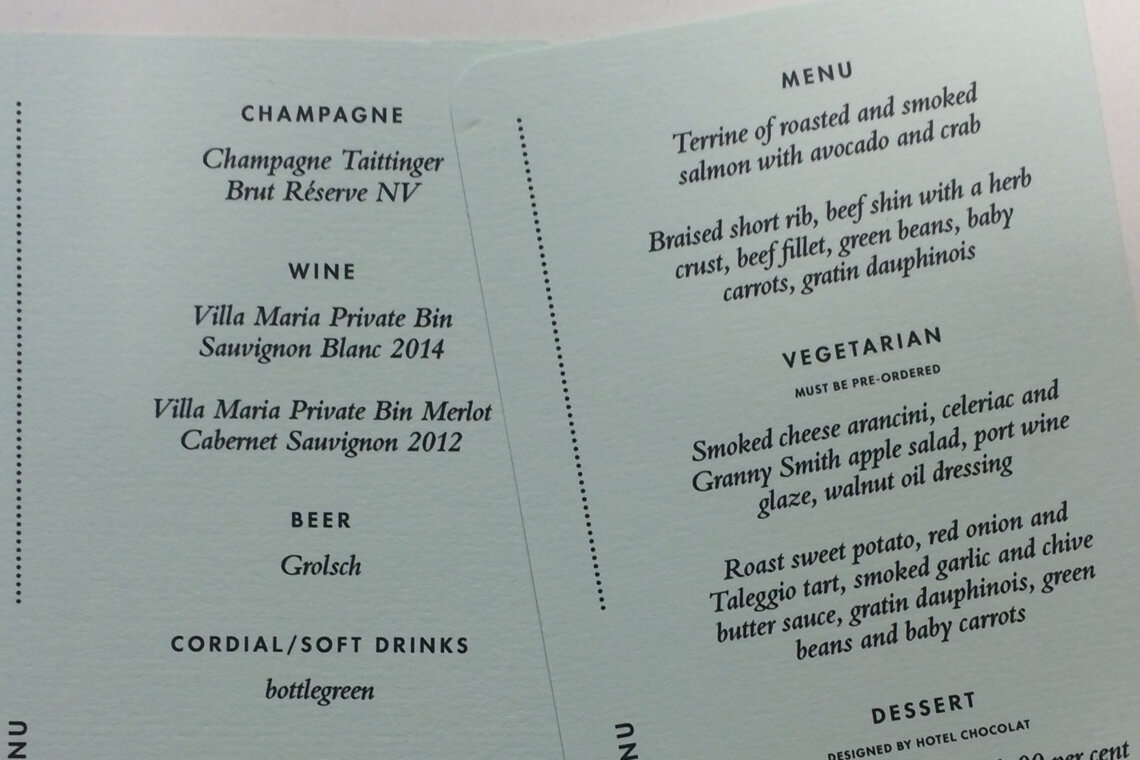 EE British Academy Film Awards’ Dinner Menu Revealed - Bafta